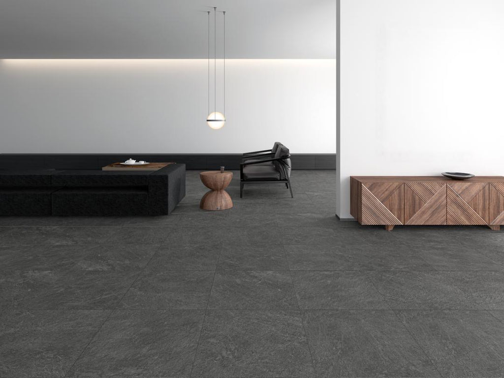 STONE CHARCOAL GREY 600x600 – Northern TILE Distributors